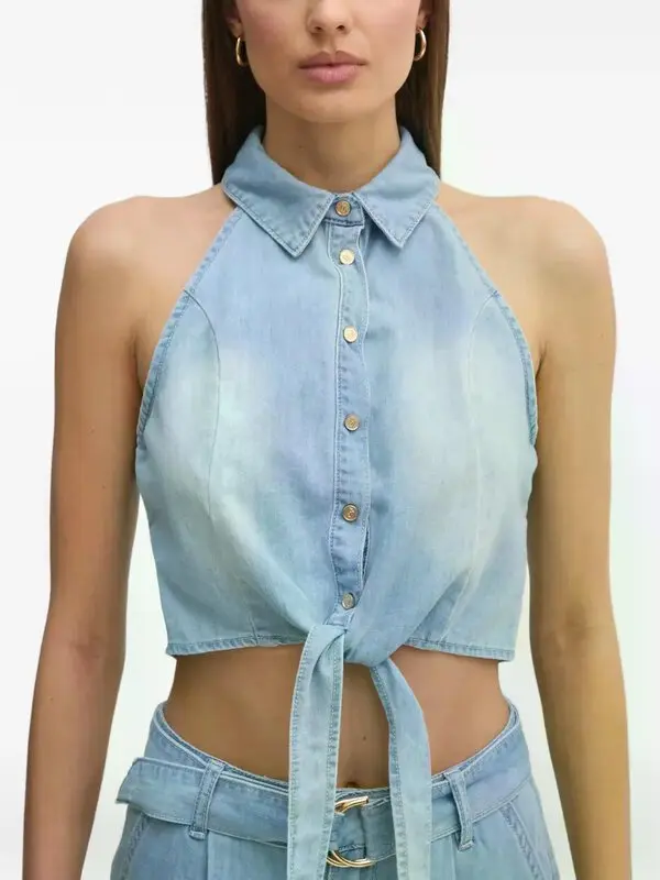 GAUDI Halterneck Front-knot Top