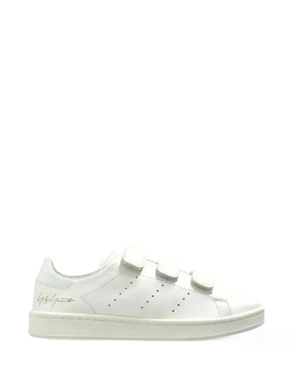 Y3 Triple Strap Leather Sneakers - White
