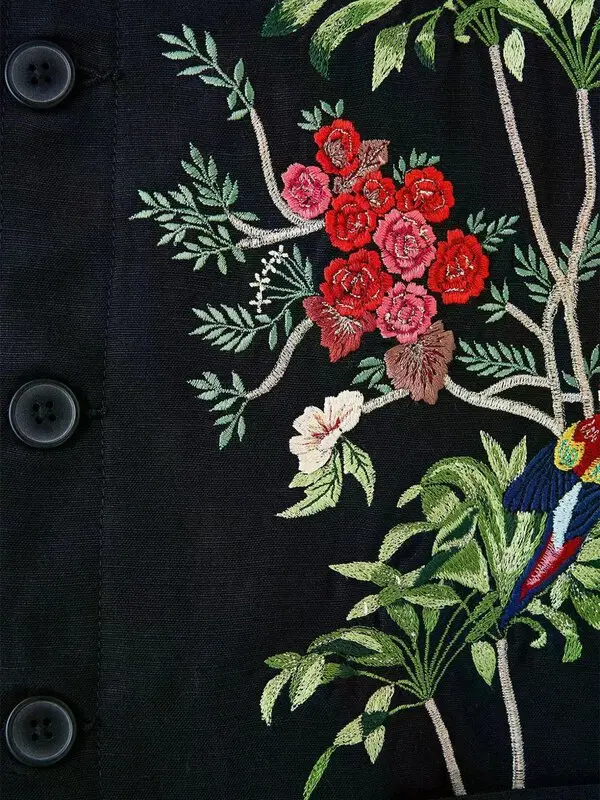 Camilla Floral-embroidered Jacket