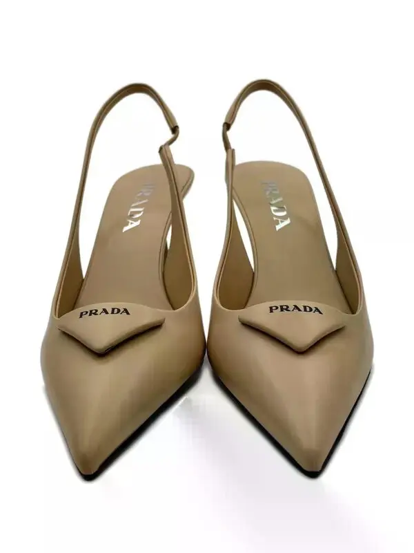 Prada Point-toe Slingback Pumps