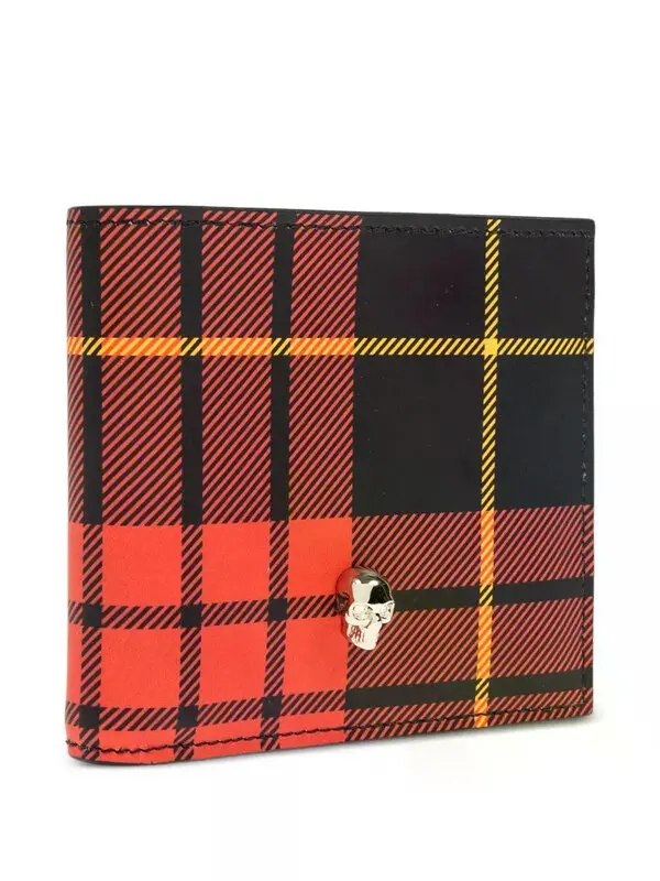 Alexander McQueen Skull-detail Tartan-pattern Wallet