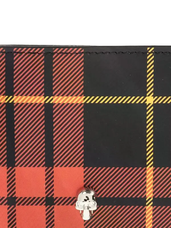Alexander McQueen Skull-detail Tartan-pattern Wallet