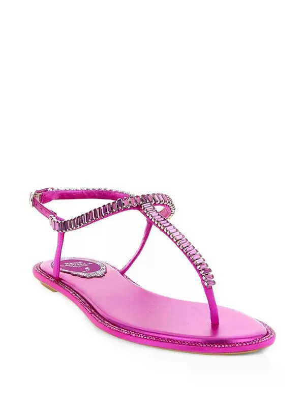 Rene Caovilla Diana Open-toe Leather Sandals