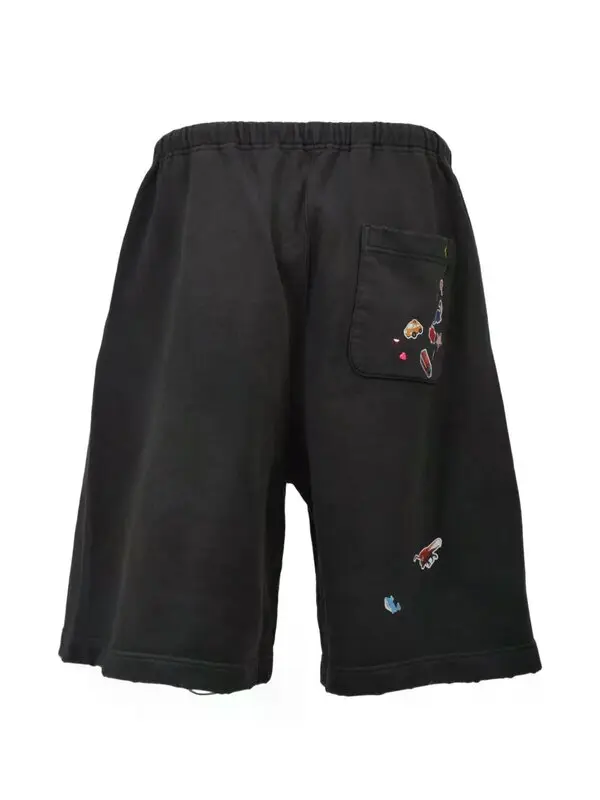 Mihara Yasuhiro Sticker Embellished Shorts