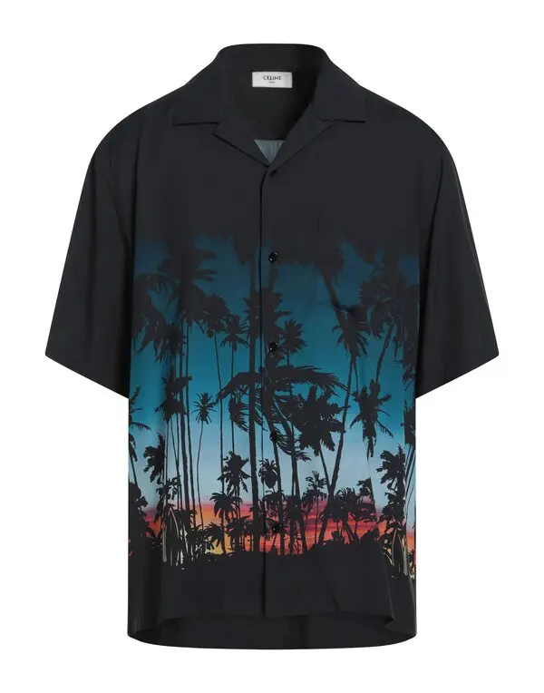Celine Shirt Size Viscose - Blue