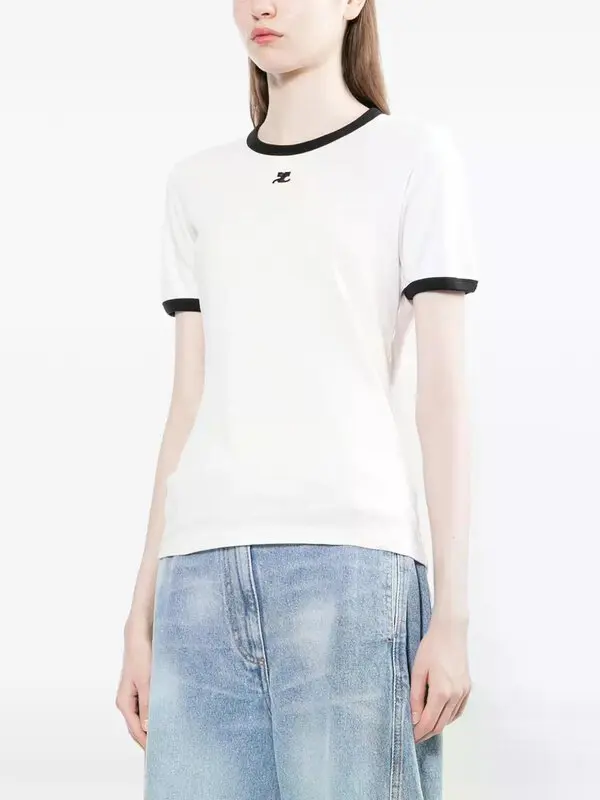 COURREGES Ringer Logo T-shirt