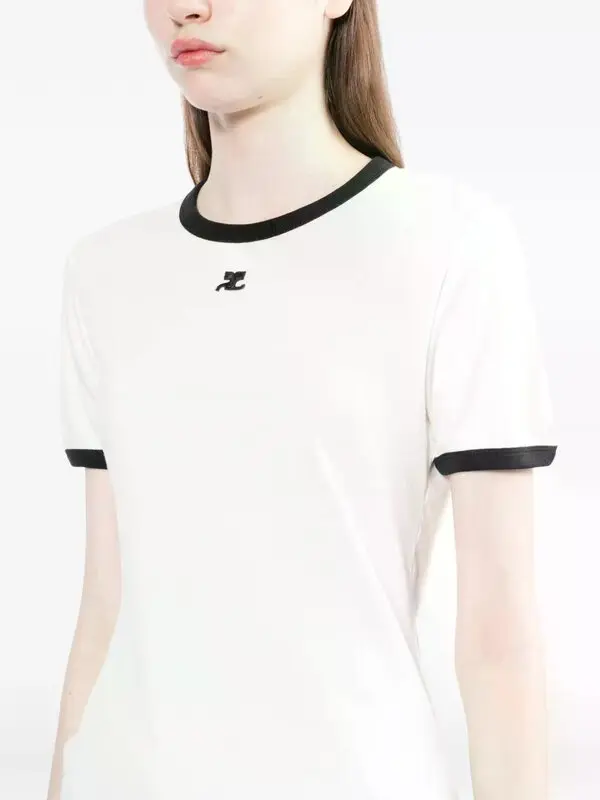 COURREGES Ringer Logo T-shirt