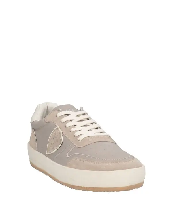 Philippe Model Low-top Leather Sneakers - Grey