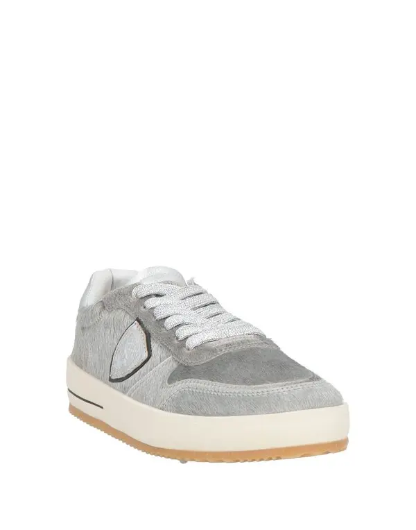 Philippe Model Leather Sneakers - Silver