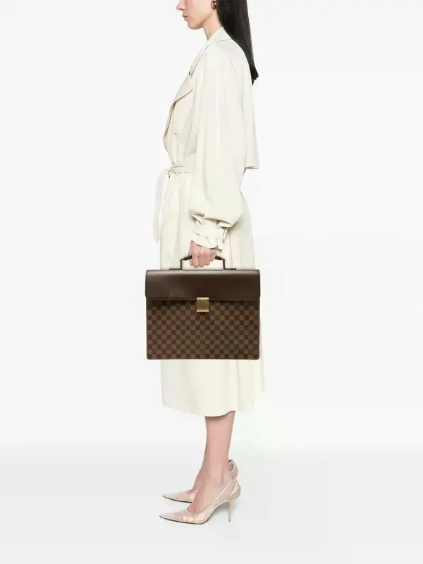 LOUIS VUITTON Damier Ebene Altona Pm Briefcase