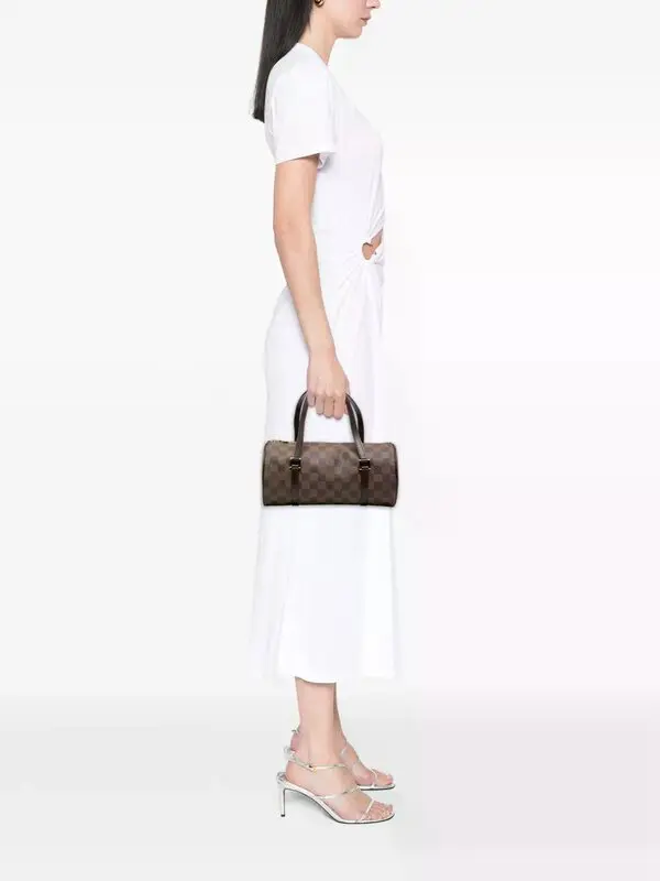 LOUIS VUITTON 2003 Damier Ebene Papillon 26 Handbag
