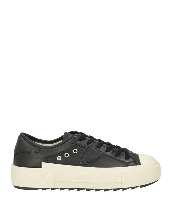 Philippe Model Leather Sneakers - Black