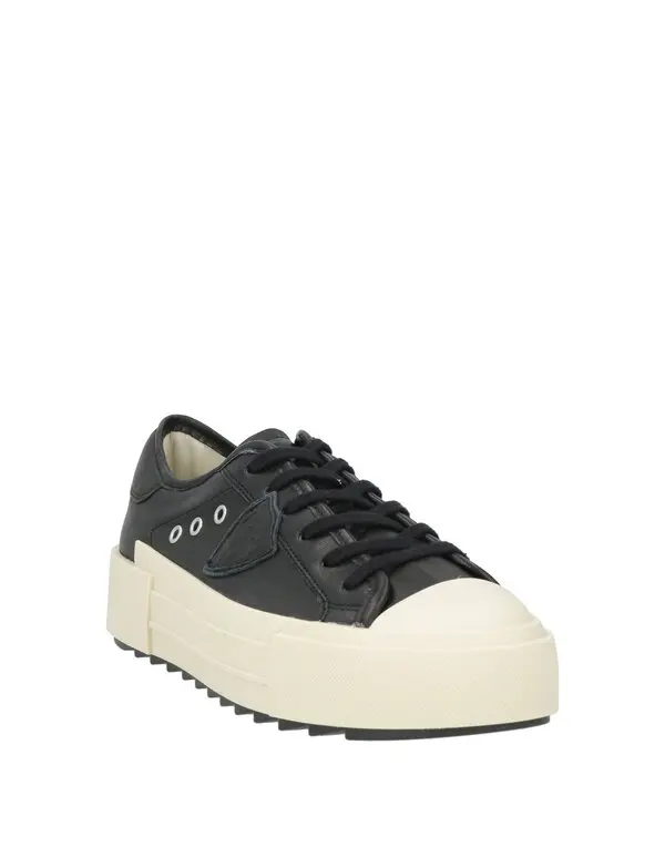 Philippe Model Leather Sneakers - Black