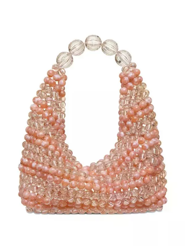 0711 TBILISI Medium Jodie Beaded Clutch - Pink