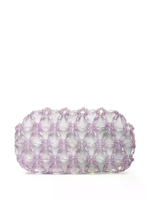 0711 TBILISI Tebea Beaded Clutch - Purple