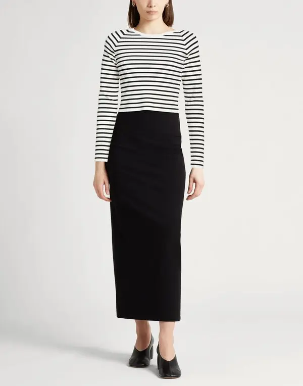 ROBERTO COLLINA Striped Knit Cropped Sweater