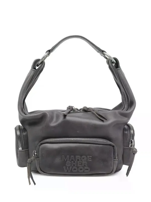 MARGESHERWOOD Leather Shoulder Bag - Grey