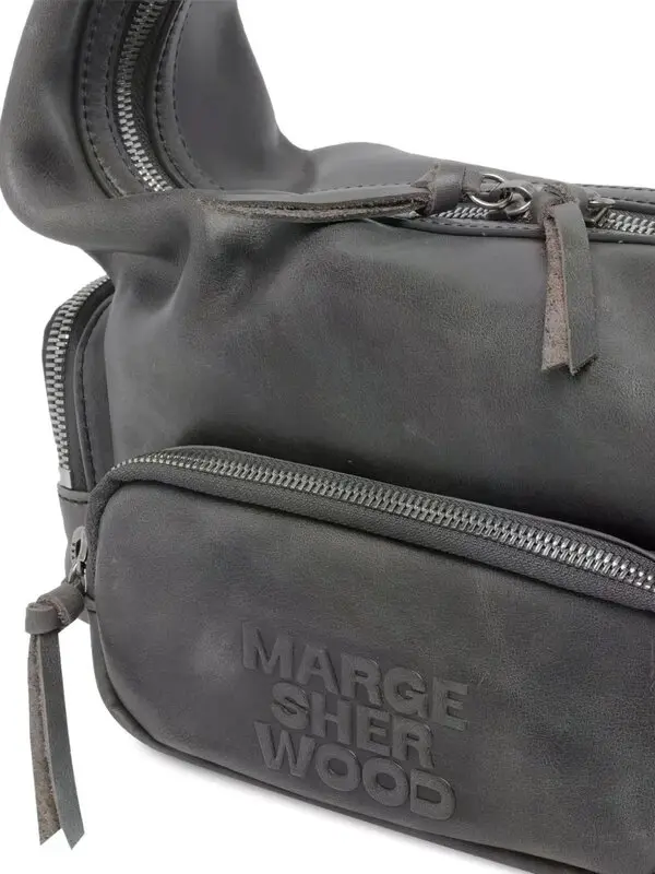 MARGESHERWOOD Leather Shoulder Bag - Grey