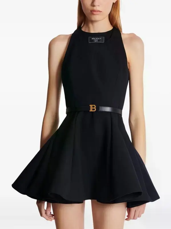 Balmain Leather B-buckle Belt