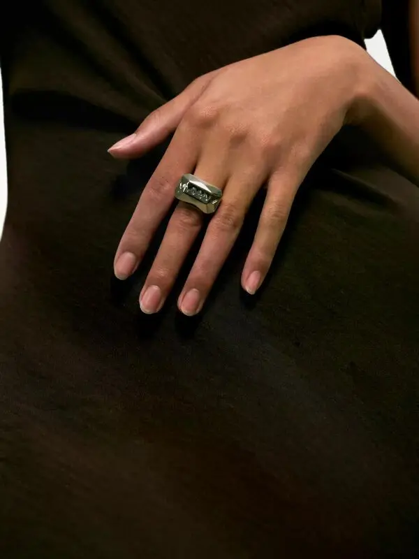Marni Logo-engraved Signet Ring