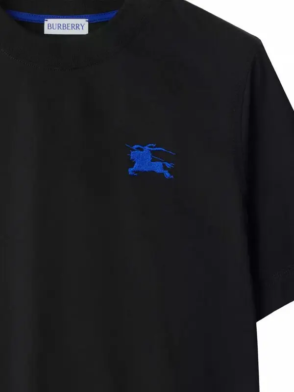 Burberry Equestrian Knight-embroidered T-shirt - Black