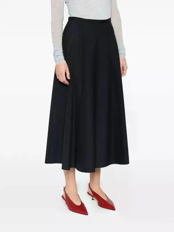 Alberta Ferretti A-line Midi Skirt