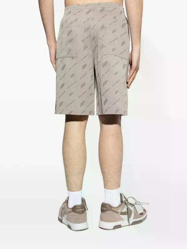 Off-White Logo-print Shorts - Neutrals