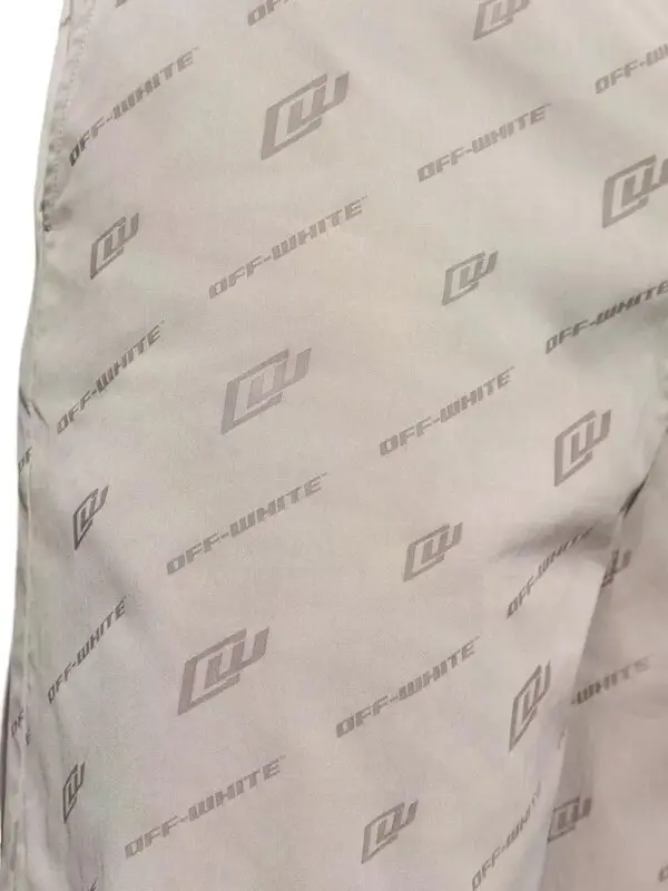 Off-White Logo-print Shorts - Neutrals