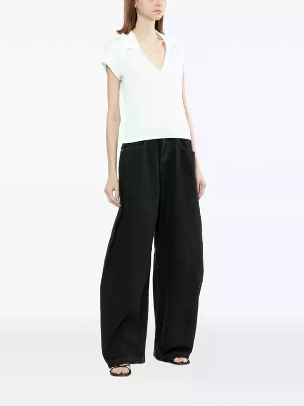 COURREGES V-neck Collar Top