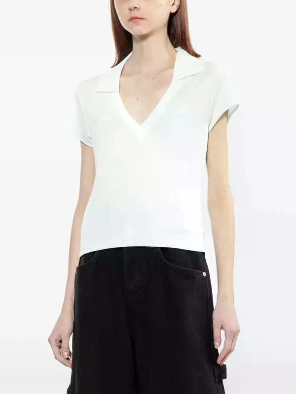 COURREGES V-neck Collar Top