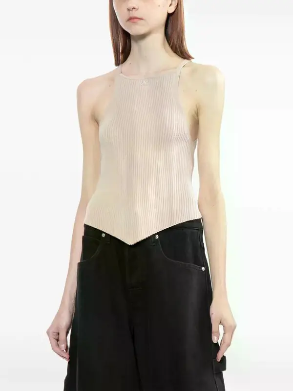COURREGES Ribbed Tank Top