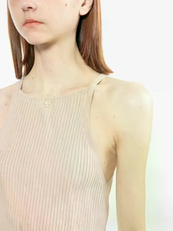 COURREGES Ribbed Tank Top