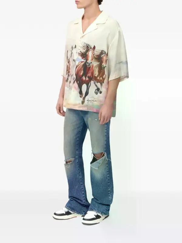 Amiri Horse-print Shirt