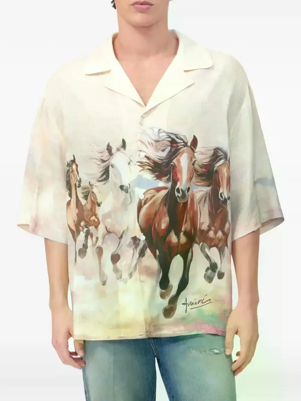 Amiri Horse-print Shirt