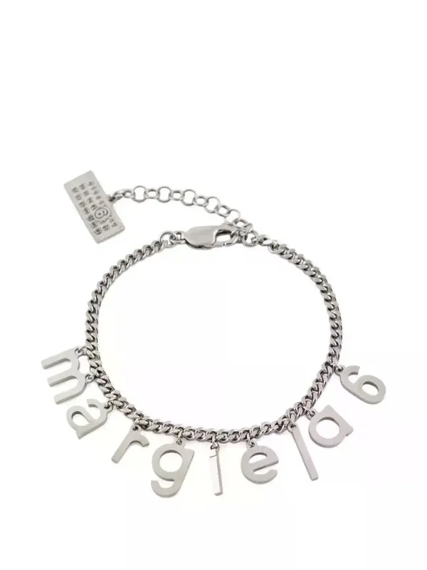 MAISON MARGIELA Logo-pendant Bracelet - Silver
