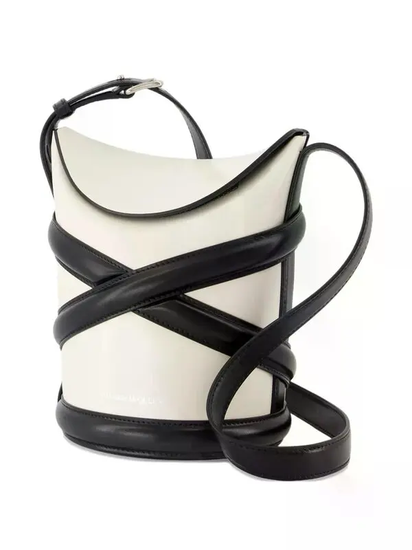 Alexander McQueen The Curve Bucket Bag - Neutrals