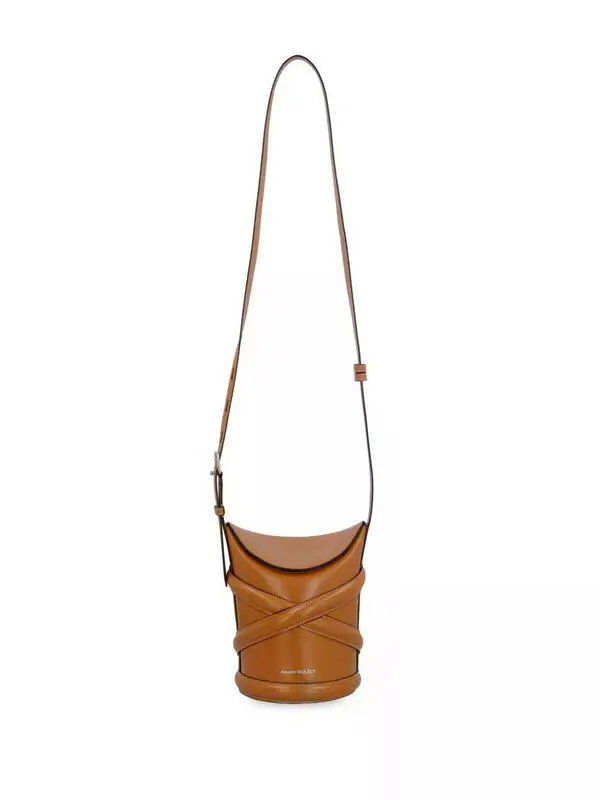 Alexander McQueen The Curve Bucket Bag - Brown