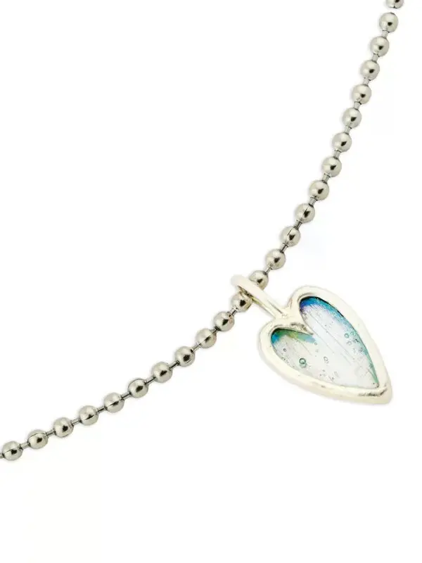 POISON DROP LAB Heart Rainbow Glass Pendant Necklace