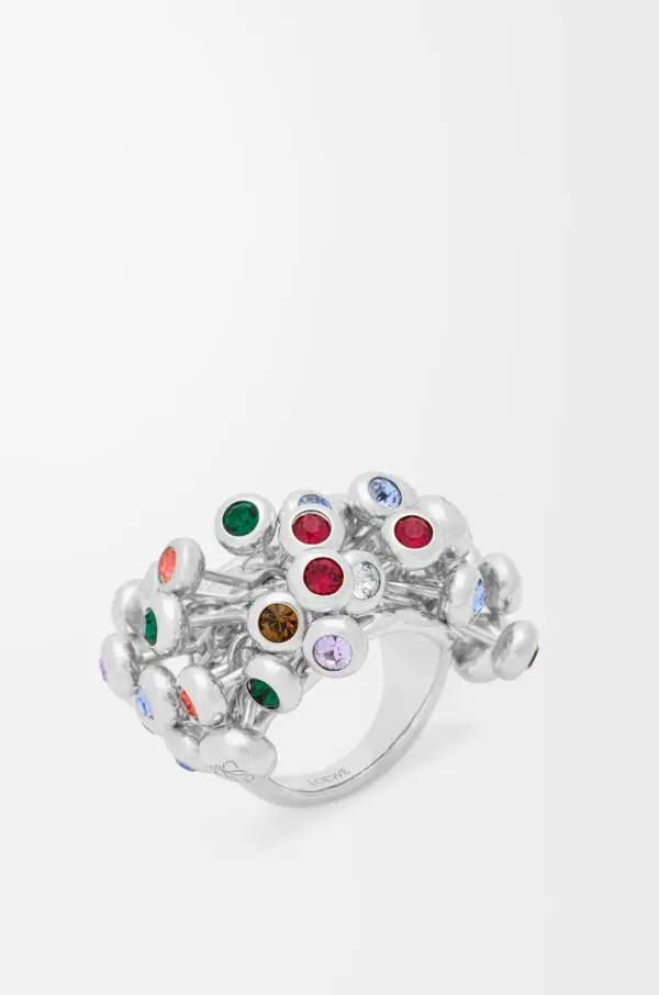 Loewe Push Pin Ring - Silver/multicolor