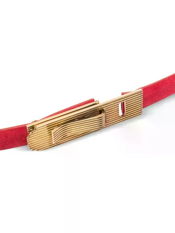 Alberta Ferretti Buckle Belt - Red