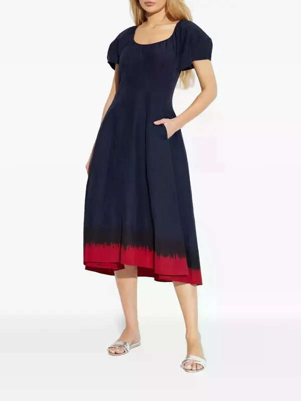 Tory Burch Puff-sleeve Midi Dress