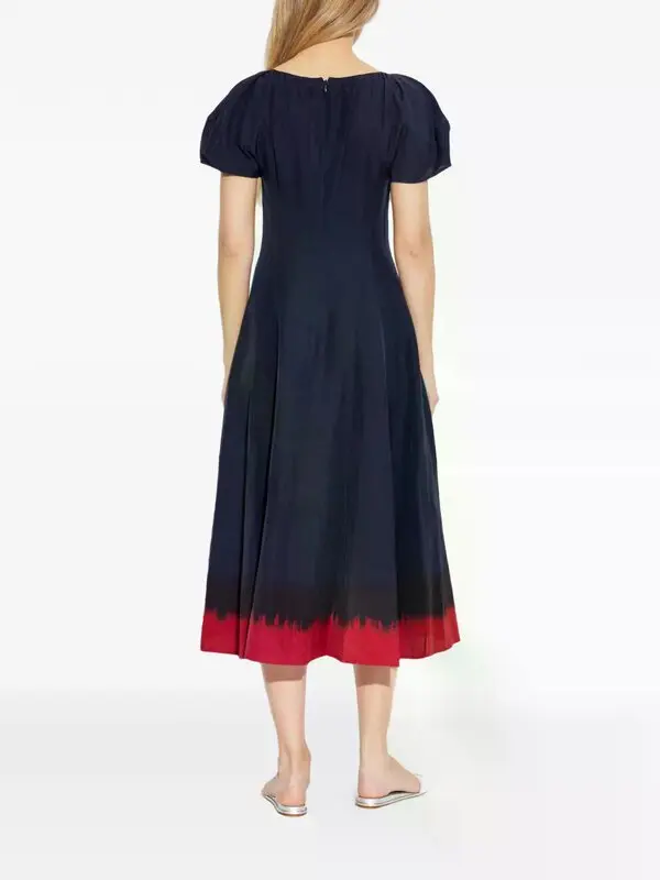 Tory Burch Puff-sleeve Midi Dress