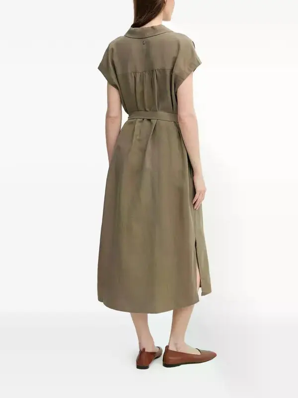 MOS MOSH Collared Belted Midi Dress