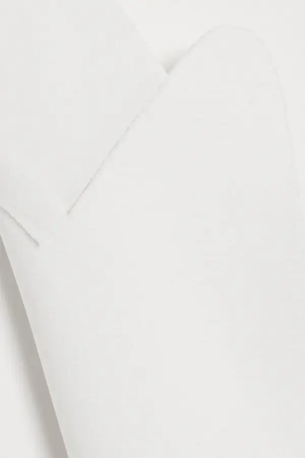 Norma Kamali Belted Cady Mini Tuxedo Dress