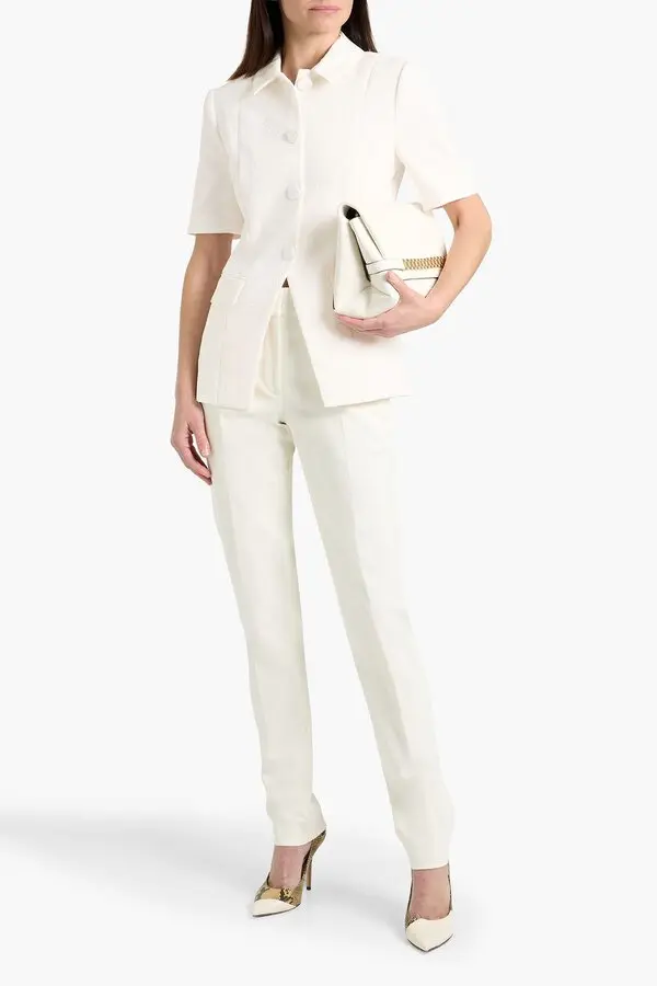 Veronica Beard Bodie Cloqué Jacket - Ivory