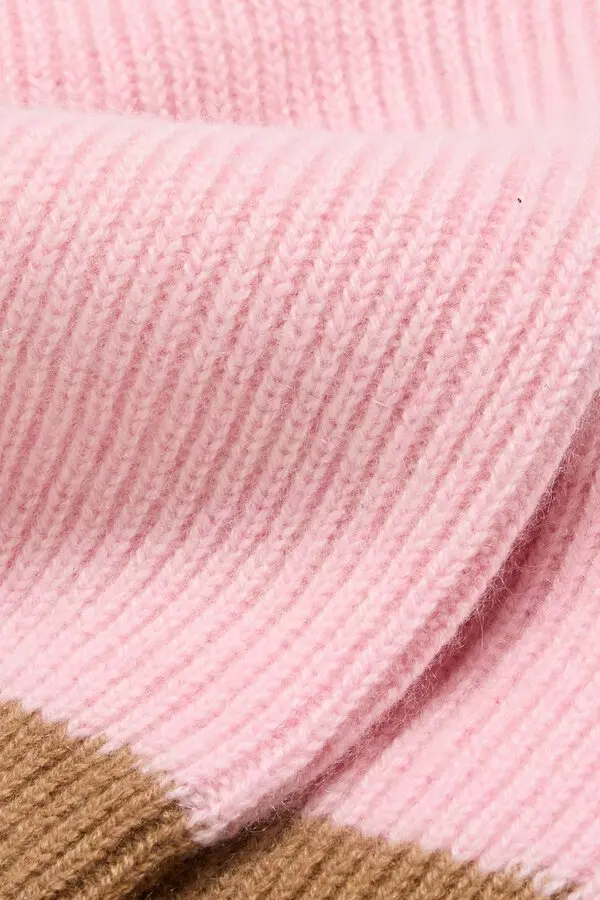 Guest In Residence Two-tone Ribbed Cashmere Socks