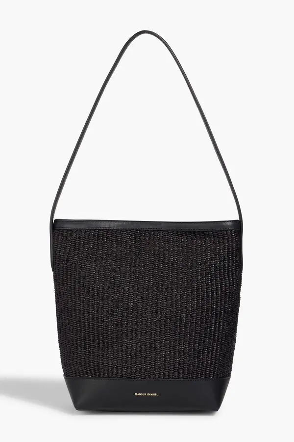 MANSUR GAVRIEL Everyday Cabas Raffia Tote - Black
