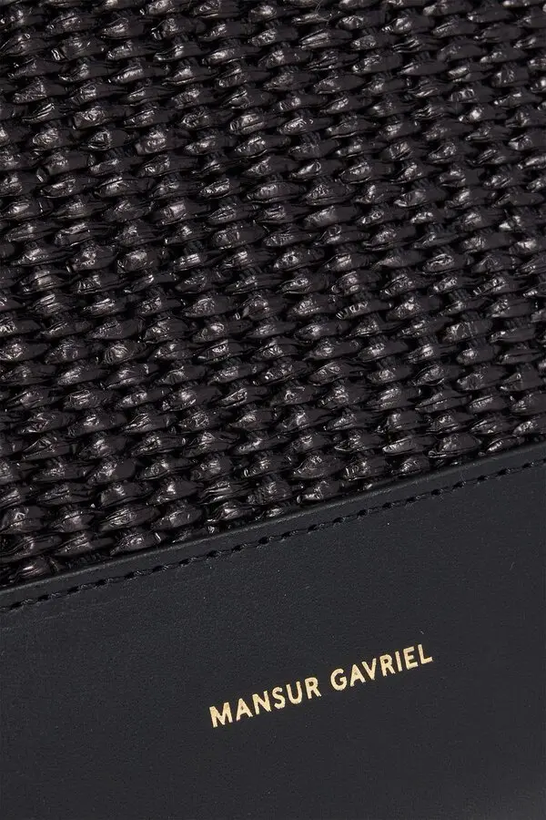 MANSUR GAVRIEL Everyday Cabas Raffia Tote - Black