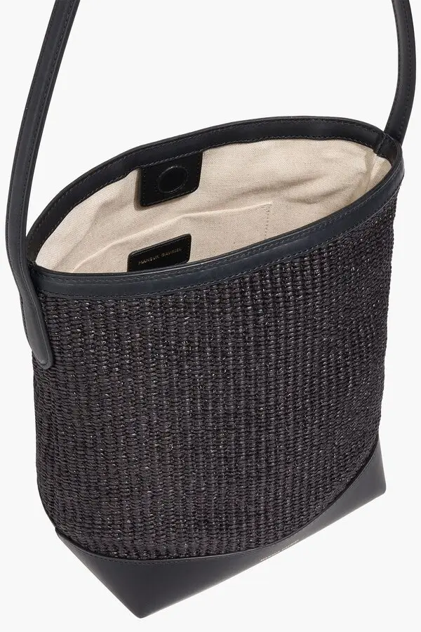 MANSUR GAVRIEL Everyday Cabas Raffia Tote - Black