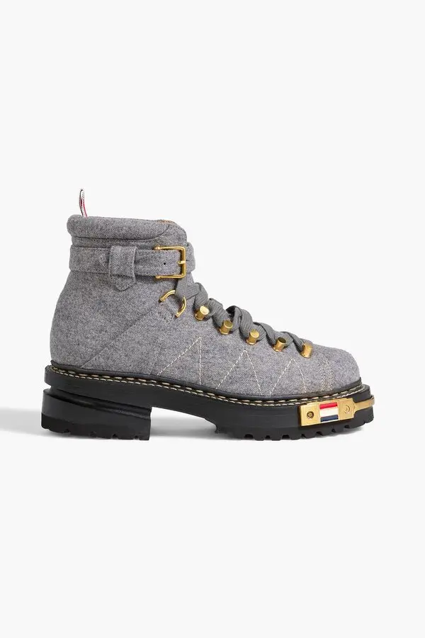 Thom Browne Tweed Hiking Boots